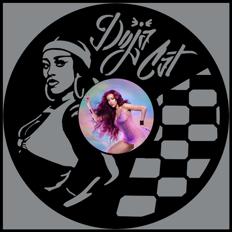 Doja Cat – Carved Vinyl Record Art Decor – Astro Vinyl Art