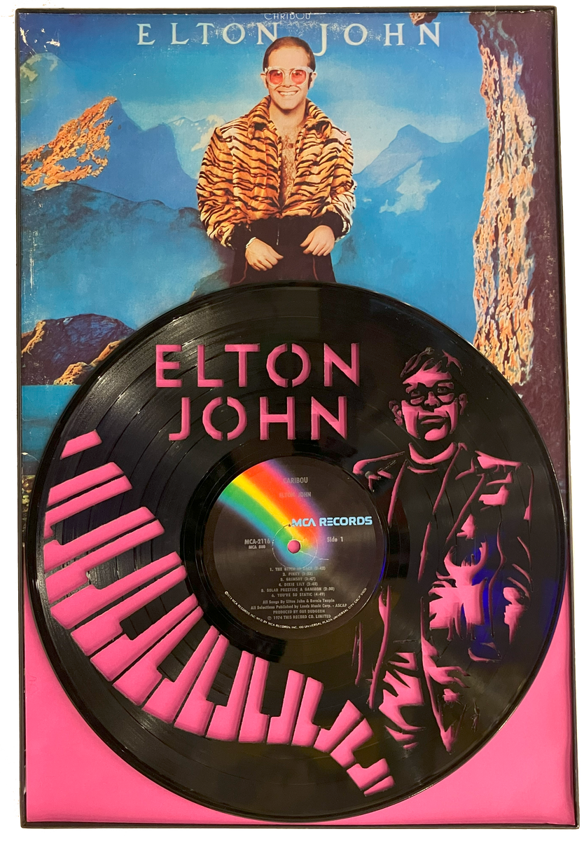 Elton John - Piano – Astro Vinyl Art