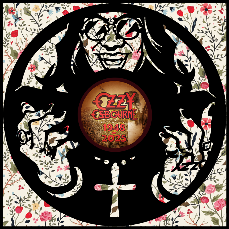 Ozzy prince of darkness - Carved Vinyl Record Art Decor – Astro Vinyl Art