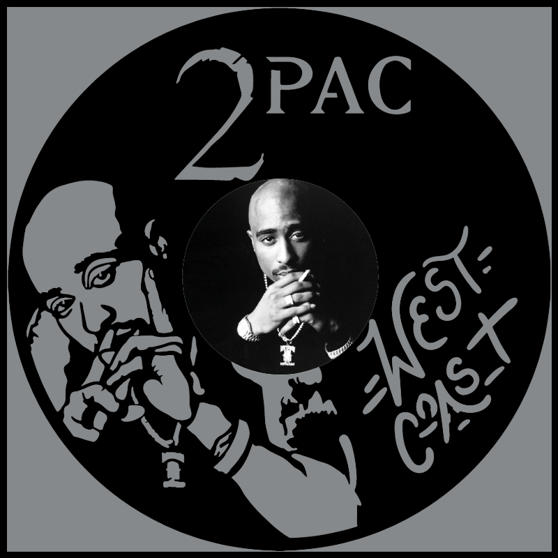 2pac – Carved Vinyl Record Art Decor – Astro Vinyl Art