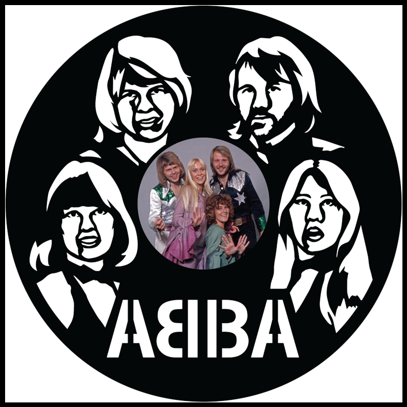 Abba – Carved Vinyl Record Art Decor – Astro Vinyl Art