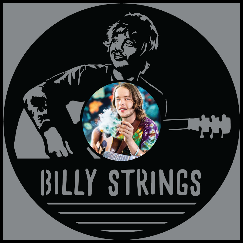 Billy Strings – Carved Vinyl Record Art Decor – Astro Vinyl Art