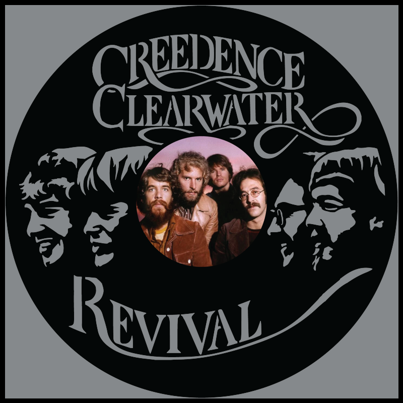 Creedence Clearwater Revival – Carved Vinyl Record Art Decor – Astro ...