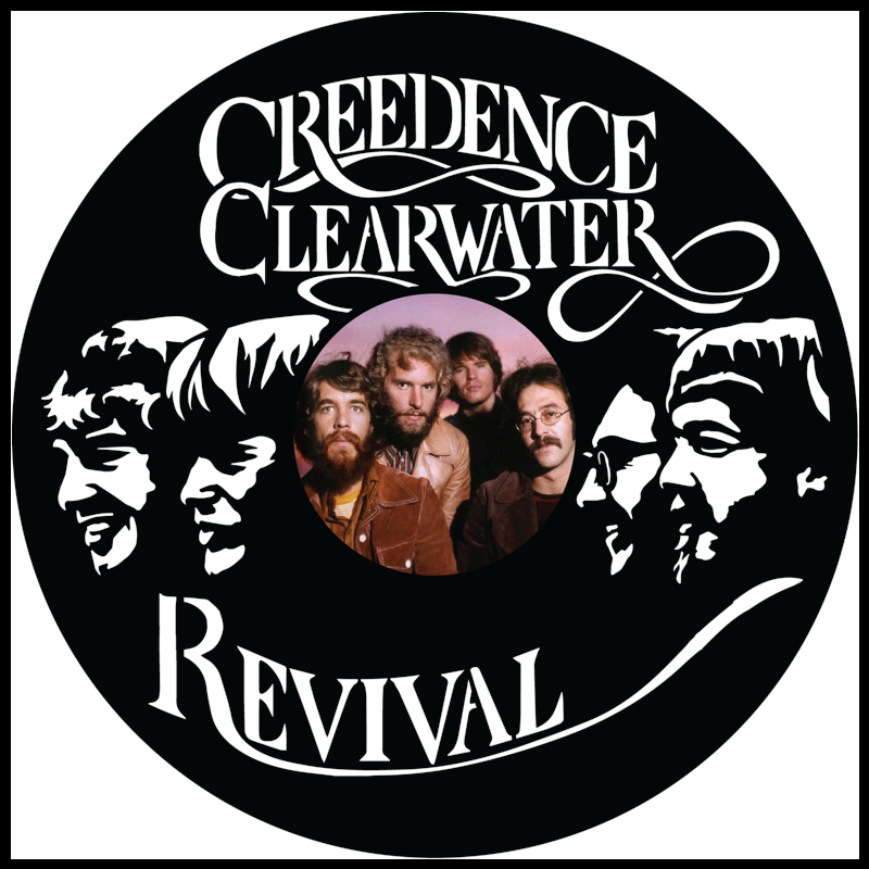 Creedence Clearwater Revival – Carved Vinyl Record Art Decor – Astro ...