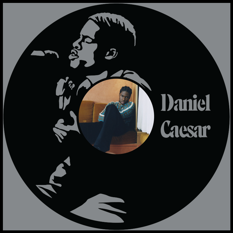 Daniel Caesar – Carved Vinyl Record Art Decor – Astro Vinyl Art