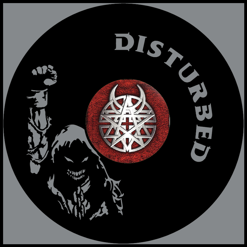 Disturbed – Carved Vinyl Record Art Decor – Astro Vinyl Art