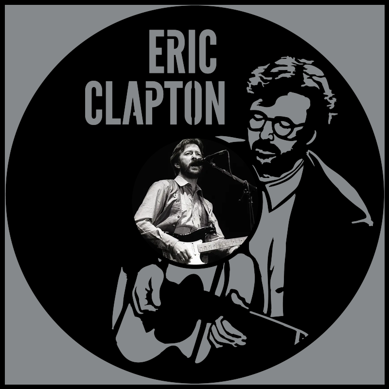 Eric Clapton – Carved Vinyl Record Art Decor – Astro Vinyl Art