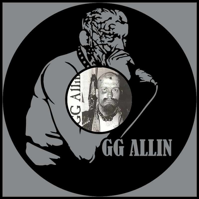 Gg Allin – Carved Vinyl Record Art Decor – Astro Vinyl Art