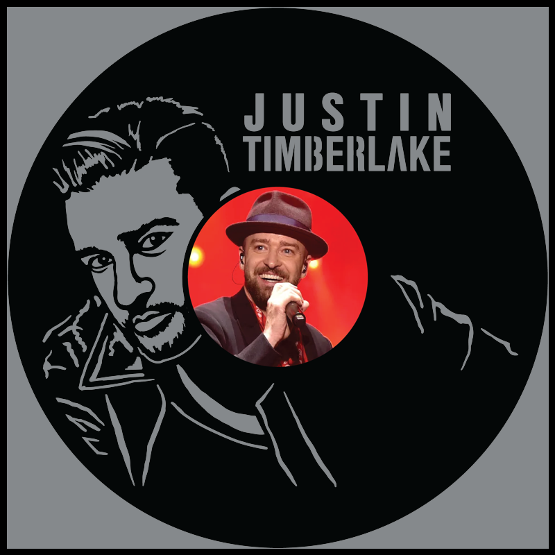 Justin Timberlake – Carved Vinyl Record Art Decor – Astro Vinyl Art