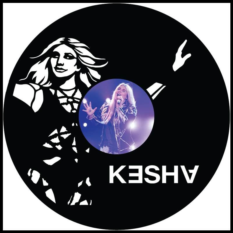 Kesha – Carved Vinyl Record Art Decor – Astro Vinyl Art