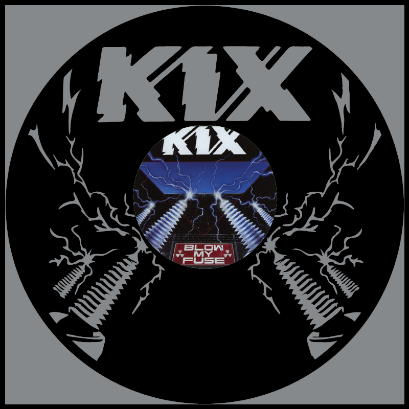 Kix – Carved Vinyl Record Art Decor – Astro Vinyl Art