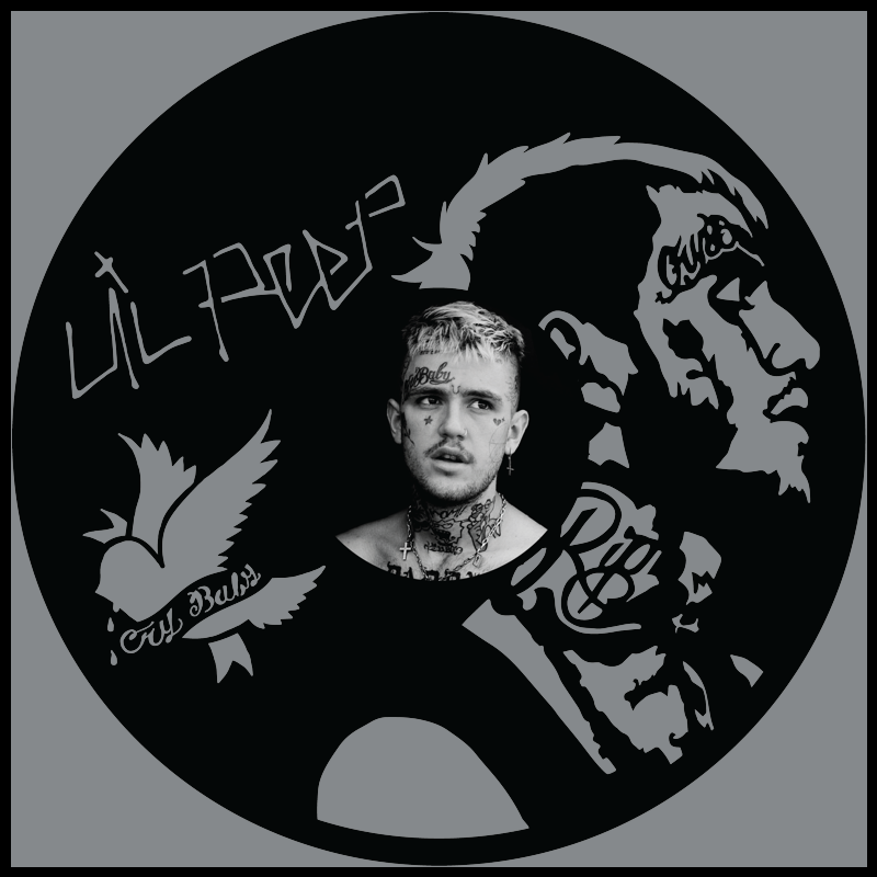 Lil Peep – Carved Vinyl Record Art Decor – Astro Vinyl Art