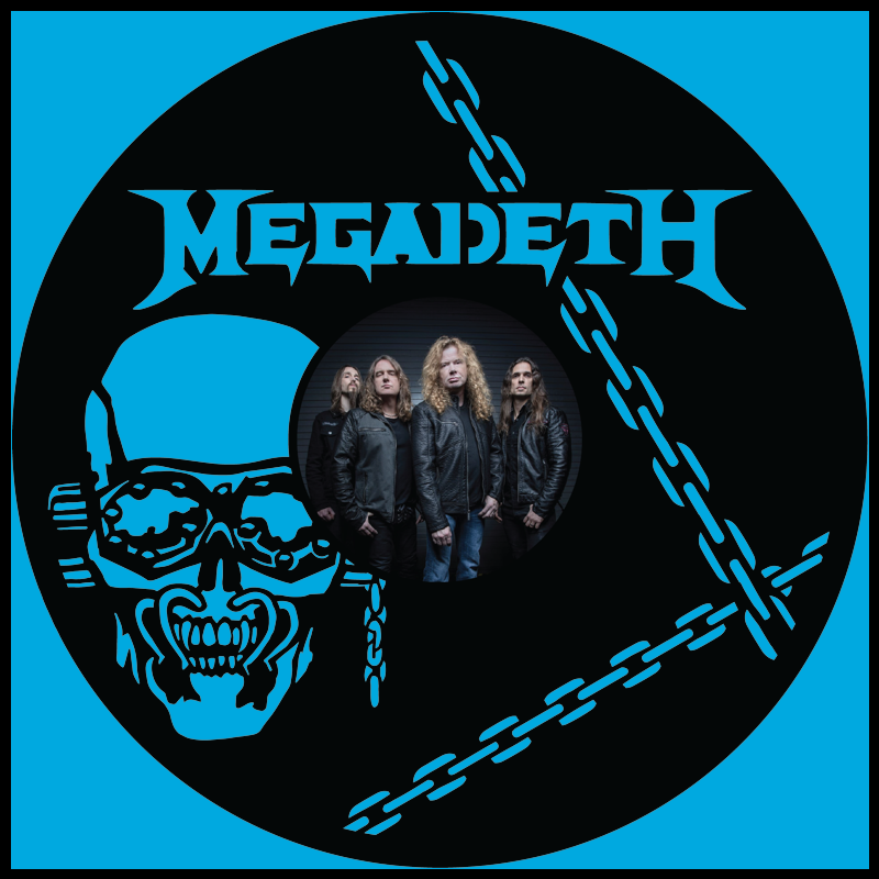 Megadeth – Carved Vinyl Record Art Decor – Astro Vinyl Art
