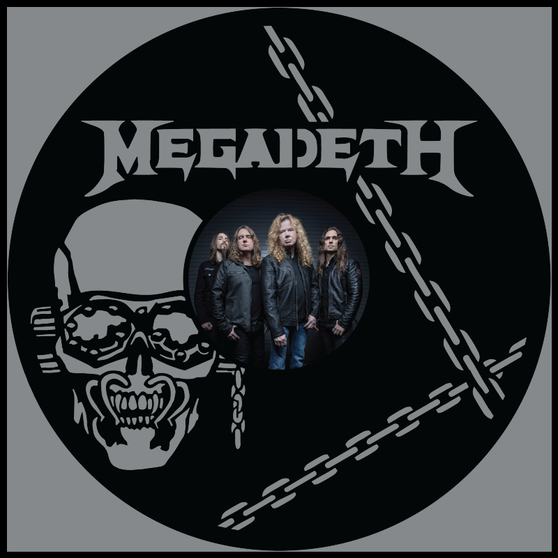 Megadeth – Carved Vinyl Record Art Decor – Astro Vinyl Art
