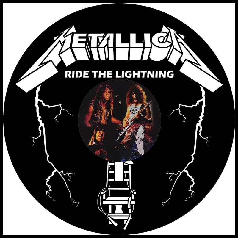 Metallica Ride The Lightning – Carved Vinyl Record Art Decor – Astro ...