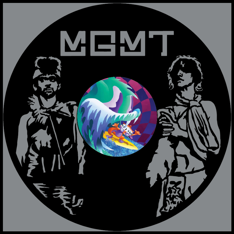 Mgmt – Carved Vinyl Record Art Decor – Astro Vinyl Art