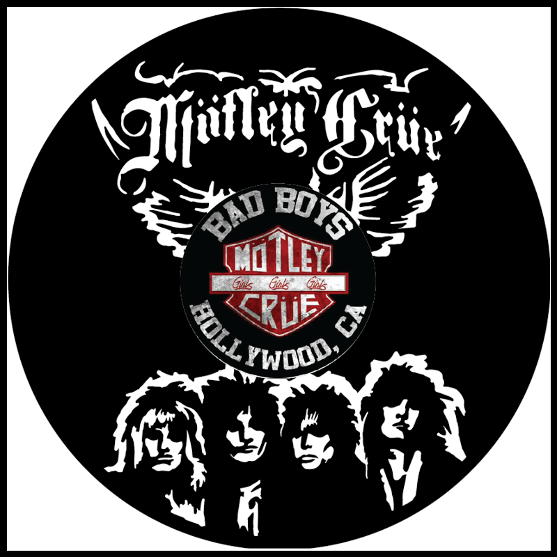 Motley Crue – Carved Vinyl Record Art Decor – Astro Vinyl Art