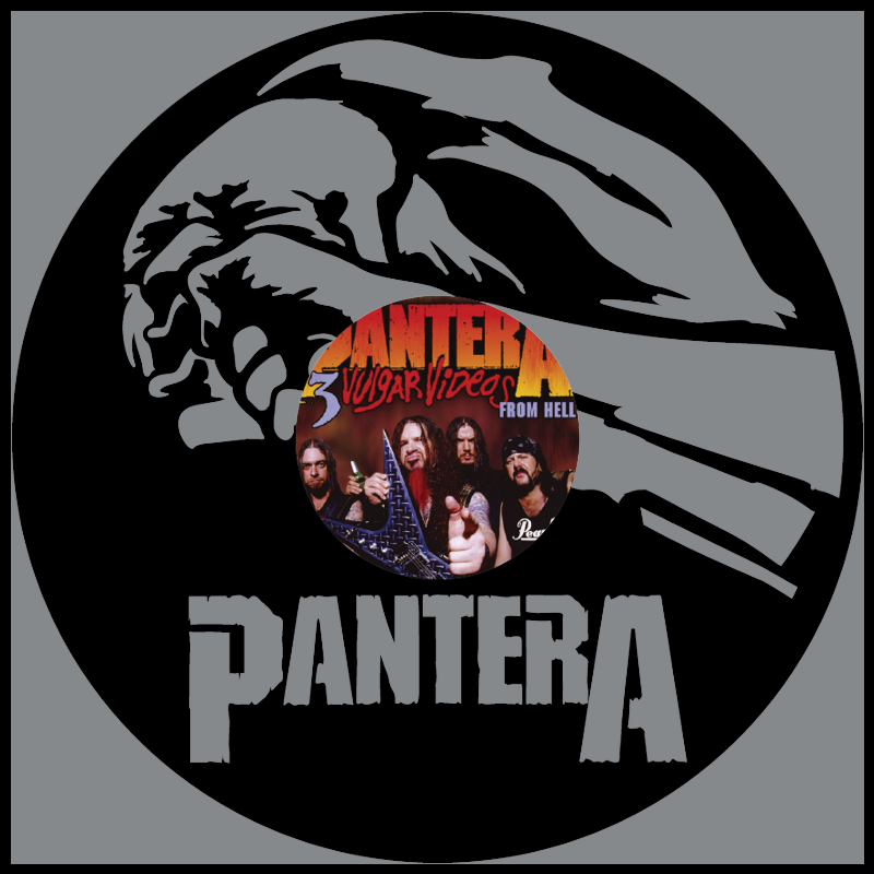 Pantera – Carved Vinyl Record Art Decor – Astro Vinyl Art