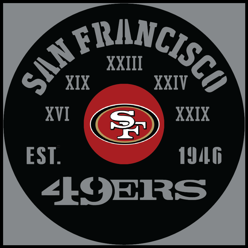 Sports San Fancisco 49ers – Carved Vinyl Record Art Decor – Astro Vinyl Art