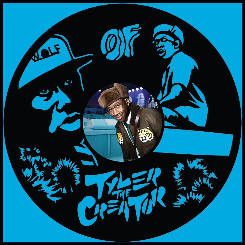 Tyler The Creator – Carved Vinyl Record Art Decor – Astro Vinyl Art