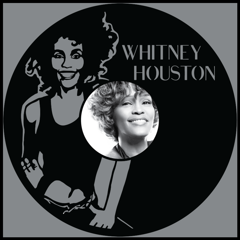 Whitney Houston – Carved Vinyl Record Art Decor – Astro Vinyl Art
